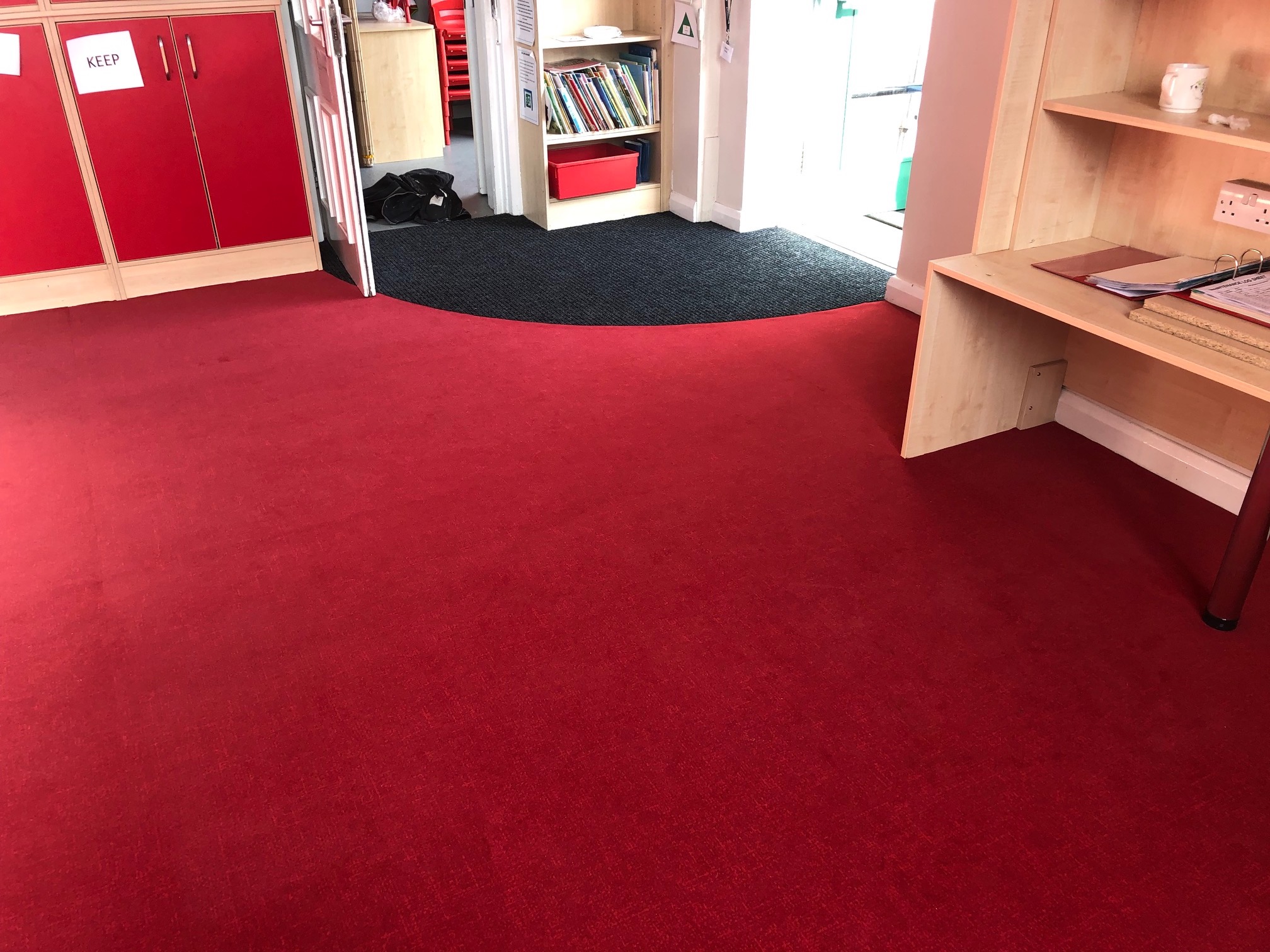 Flotex Flooring at Scalford Primary School. - DCS Flooring Ltd